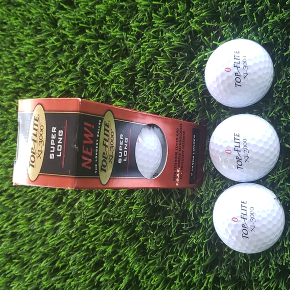 Spalding | Other | Golf Balls Top Flite Xl 300 Super Long Brand New Box Of 3 White | Poshmark